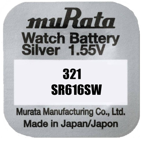 5 x Murata eh. Sony 321 SR616SW SR65 Uhren Batterie Knopfzelle ...