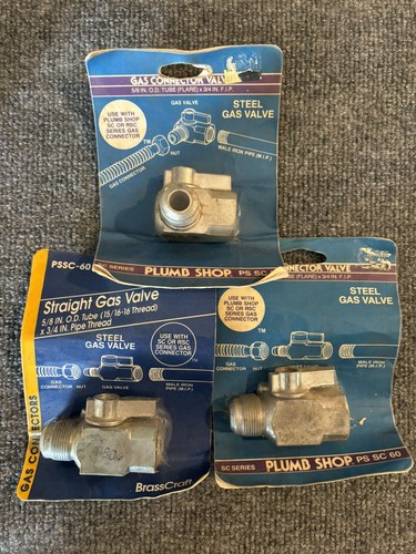 Steel Gas Valves Lot Of 3 | eBay