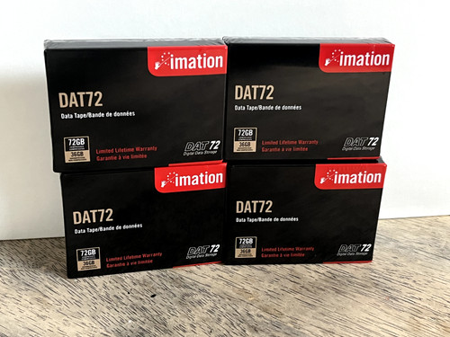 Imation DAT72 72GB digital data storage tapes - LOT of 4 | eBay