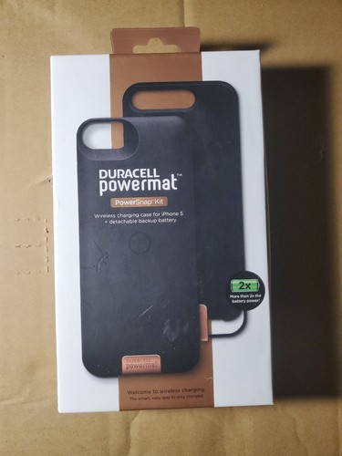NEW Duracell Powermat PowerSnap Kit for iPhone 5 Charging Case Battery ...