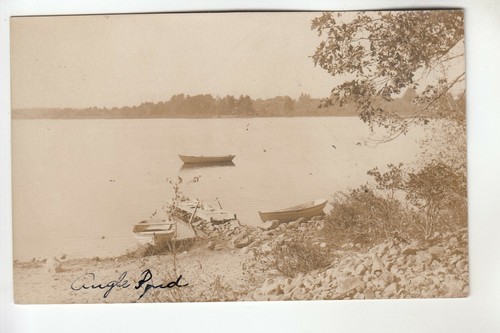 Real Photo Postcard Angle Pond East Hampstead NH | eBay