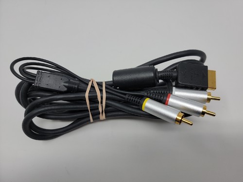 Official SONY PlayStation 1 2 3 Gold Tip AV Cable PS1 PS2 PS3 OEM ...