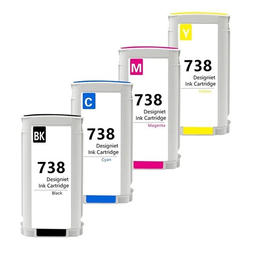 738 Ink Cartridge for DesignJet T850 & T950 Wide Format Printer ...