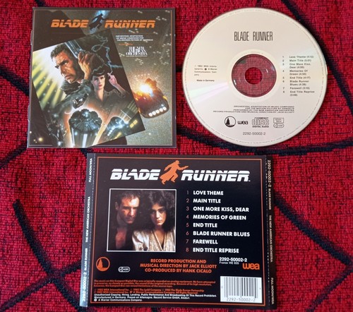 BLADE RUNNER ** Soundtrack ** ORCHESTRAL ADAPTATION BY VANGELIS Germany ...