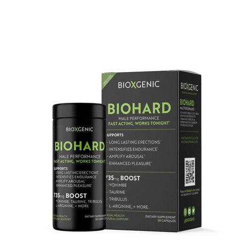 BioXgenic Bio-Hard Male Performance 30 Capsules Enhancing Supplement ...