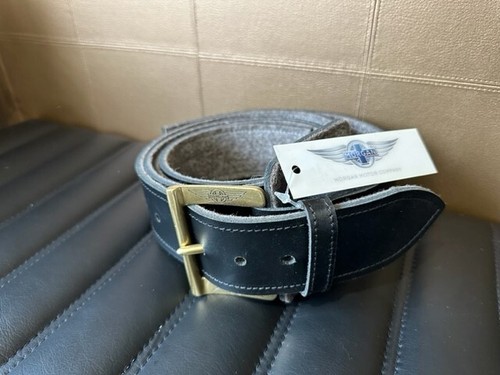 Black Leather Bonnet strap for Morgan 4 Wheeler Cars (Brass Buckle ...