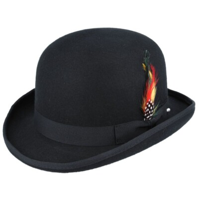 Red Men's Bowler Hat for sale | eBay