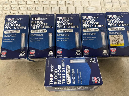 True Matrix Glucose Blood Test Trips 6 Pack OF 25 (150 Test Strips ...
