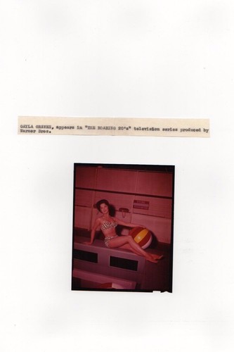 gayla graves in zebra bikini roaring 20's tv Orig 4x5 Color ...
