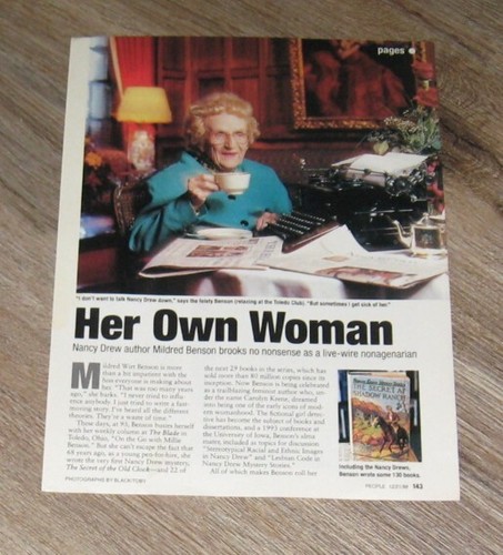Mildred Benson original ONE magazine clipping page PHOTO article | eBay