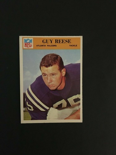 1966 PHILADELPHIA FOOTBALL SUPER HIGH GRADE SET BREAK. #9 GUY REESE NM ...