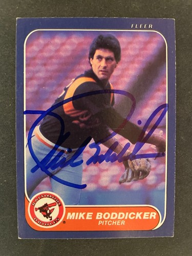 1986 Fleer SIGNED: Mike Boddicker, ORIOLES #269 | eBay