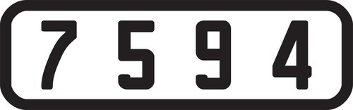 N104 - 6 Inch ALCO Number Board Decals - ShellScale Decals | eBay