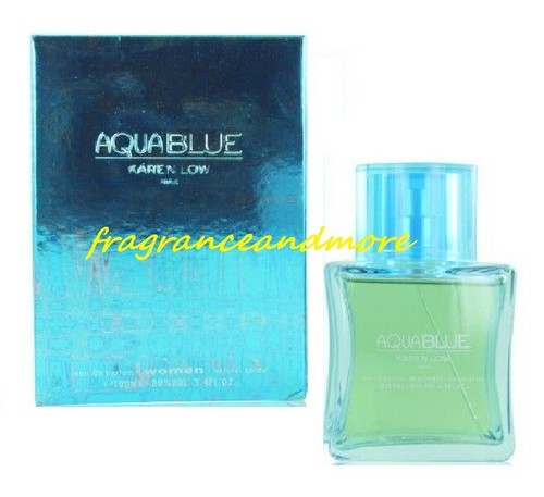 KAREN LOW AQUA BLUE PERFUME FOR WOMEN 3.4 OZ / 100 ML EAU DE PARFUM ...
