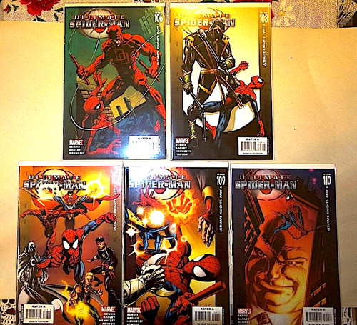 Ultimate Spider-Man #106-110 Lot (2007 Marvel) ( 1st appearance of ...