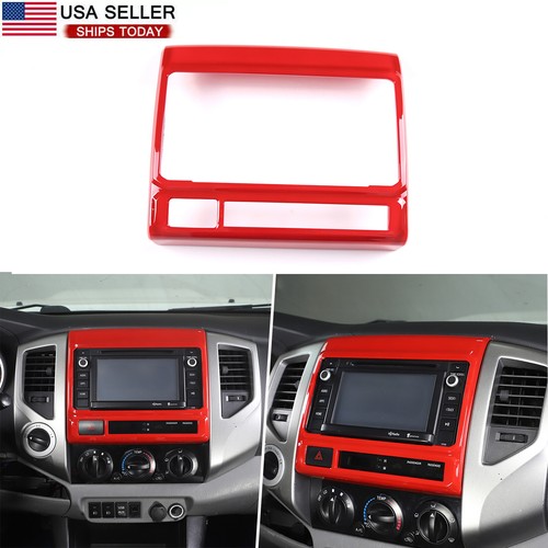 Red Car Stereo Radio Fascia Panel Dash Trim Frame For Toyota Tacoma ...