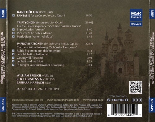WILLIAM PREUCIL / ROY CHRISTENSEN / BARBARA HARBACH KARL HÖLLER: MUSIC ...