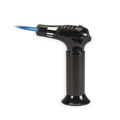 Vertigo Predator Black Torch Butane Table Lighter, Lock-On Flame,Large ...