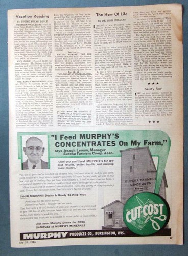 10x14 Original 1956 Murphy's Ad Features Joseph Leman of Eureka ...