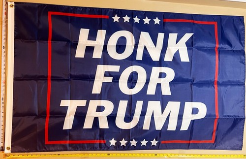 Donald Trump Flag FREE SHIPPING Honk For Trump Bl Man Cave America Sign ...