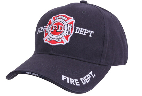 Fire Department - Navy Blue - Deluxe low Profile Baseball Cap | eBay