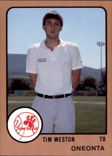 1988 Oneonta Yankees ProCards #2065 Tim Weston Trainer from University ...