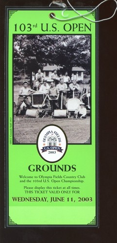 June 11 2003 USGA Golf US Open Ticket | eBay