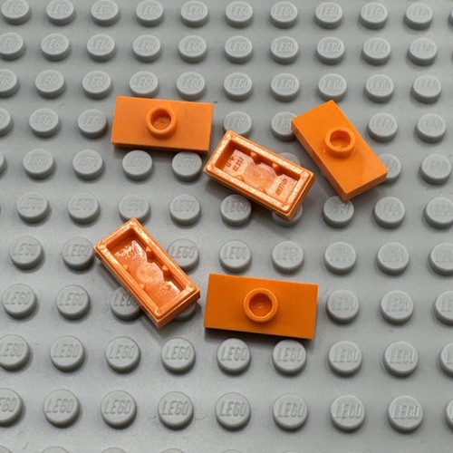 LEGO Modified Plate - Orange - 1 x 2 with 1 Stud (Jumper) - QTY x5 | eBay