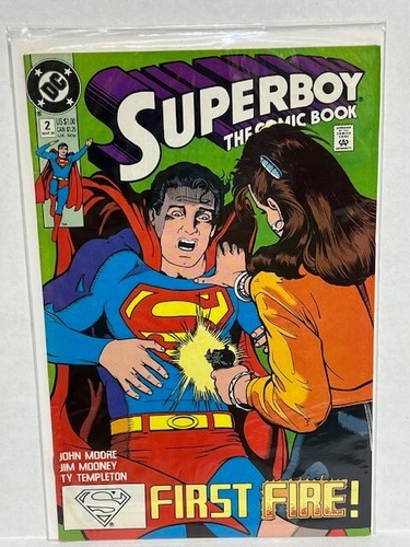 Superboy The Comic Book First Fire #2 Dc Comics 1990 | eBay