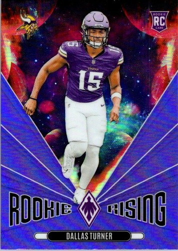 Dallas Turner 2024 Phoenix Purple Rookie Rising #RR-DTR - Vikings | eBay