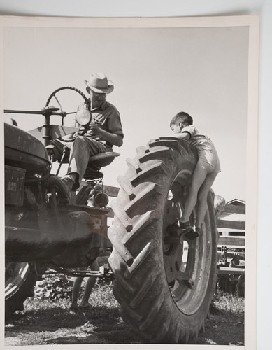 Vintage Photo France Child In Summer Camp 18X24CM 1960 TRACTOR | eBay UK