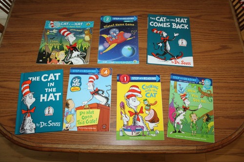 7 Dr. Seuss Cat in Hat Books Lot Readers Come Back Planets Nightlife ...