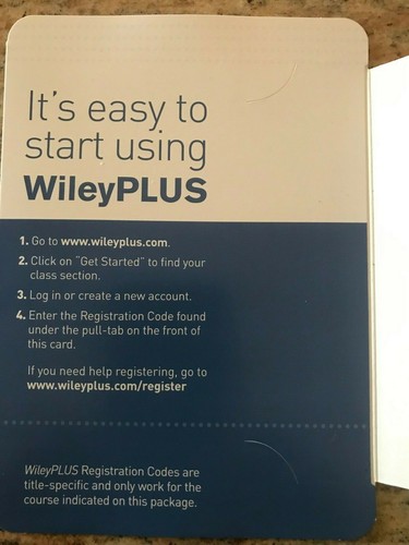Wiley Plus Access Code ( Sealed Stand alone Student ACCESS CODE) NEW ...