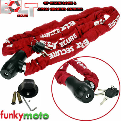 Heavy Duty Chain and Padlock in Motorcycle Security Chains, Cables & U ...