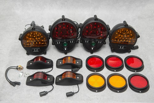 Humvee Brake Light Turn Signal Kit W Reverse Light Switch LED 5 Ton 2.5 ...