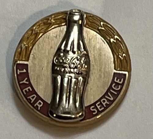 Coca Cola 1 Year Service Pin | eBay