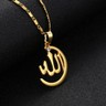 Gold Plated Muslim God Allah Islam Pendant Necklace Locket Chain ...