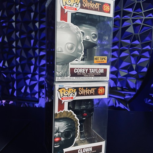 Funko Pop! Slipknot Corey Taylor 326 + Clown 297 - New In Protectors | eBay