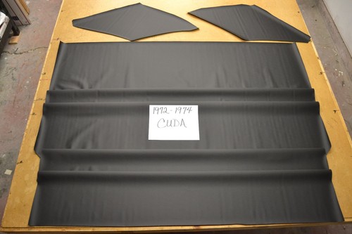 1972 72 1973 1974 PLYMOUTH CUDA BARRACUDA BLACK NON PERF HEADLINER ...