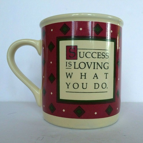 VTG 1985 Hallmark Mug Mates Success Is Loving What You Do Coffee Mug ...