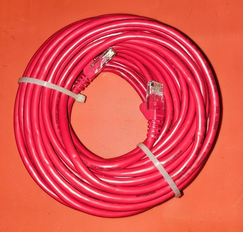 Belkin Cat5e Red Patch Cable 50'-24 AWG | eBay