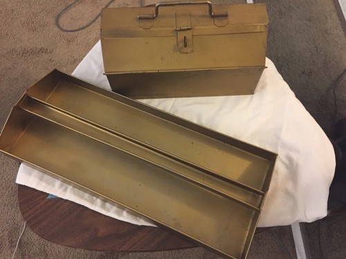 VINTAGE GOLD TOOLBOX SET | eBay