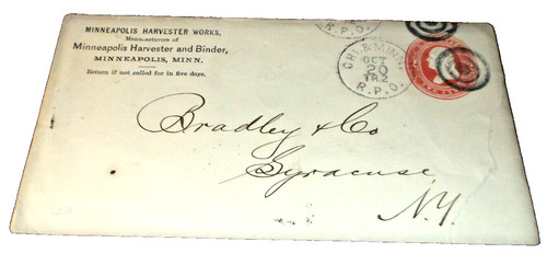 1880's MILWAUKEE ROAD TRAIN #2 CHICAGO & MINNEAPOLIS RPO HANDLED ...