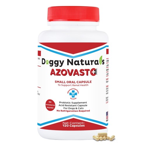 Azovast Plus Capsule Kidney Supplement for Dogs & Cats, 120 count, No ...