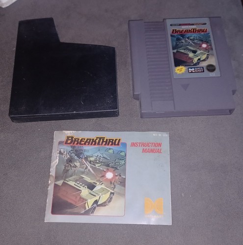 VTG BreakThru Nintendo NES Game Original Tested Break Through W SLEEVE ...