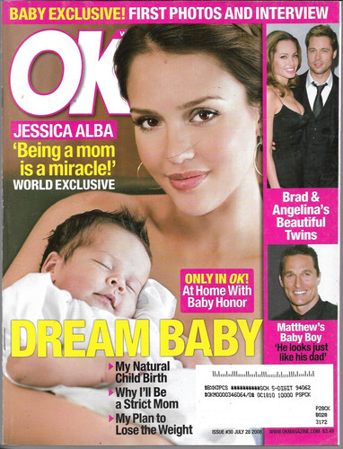 OK! WEEKLY Mag July 28, 2008 - JESSICA ALBA - JENNIFER ANISTON | eBay