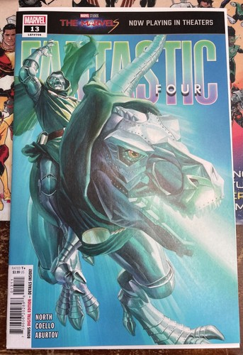 Fantastic Four #13 2023 Doctor Doom Doomsday Doomasaur Marvel Alex Ross ...
