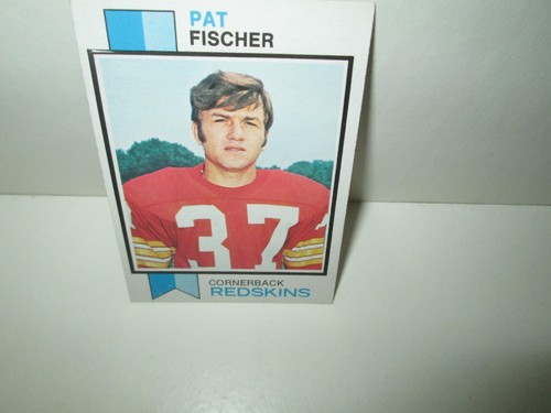 PAT FISCHER 1973 FOOTBALL CARD Topps 398 WASHINGTON REDSKINS Corner Nm ...