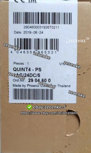 PHOENIX CONTACT 2904600 QUINT4-PS/1AC/24DC/5 1Ph 5A Power Supply New ...