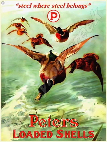 Peters Loaded Shells 9" x 12" Metal Sign | eBay
